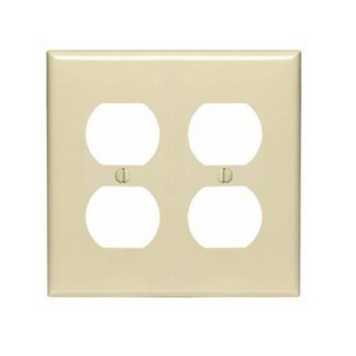 TAPA 4X4 2 RECEPT. DOBLES 2G IVORY (10EA) — All Tools, Inc.